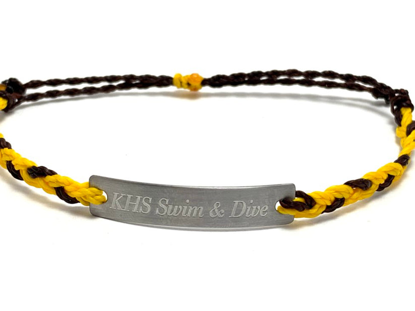 Personalized Waterproof Bracelet, Swim Team Gift, Cheer Team Gifts – AJ ...